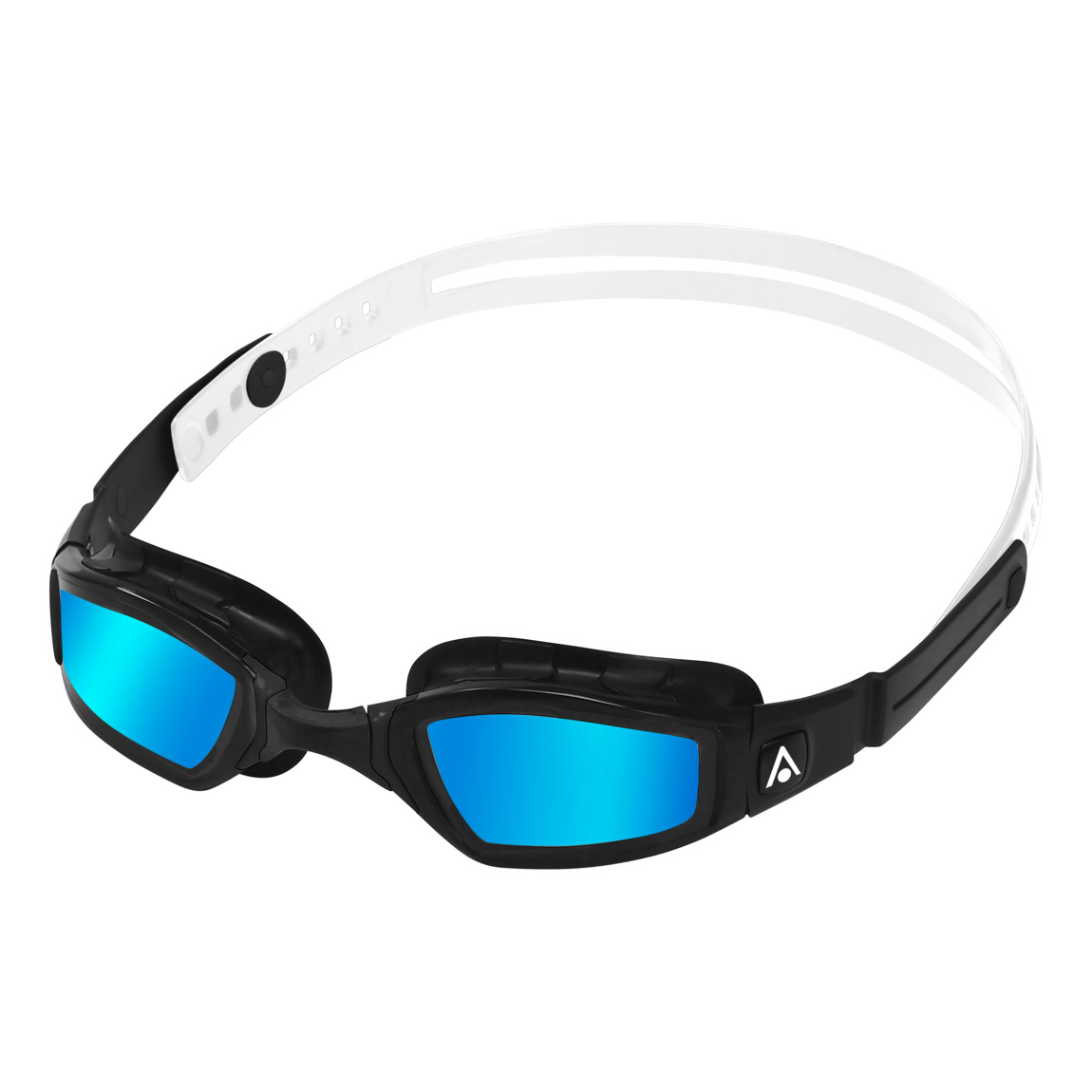 Aquasphere Ninja - Blue Titanium Mirrored Lens - Swim Racing Goggles ...