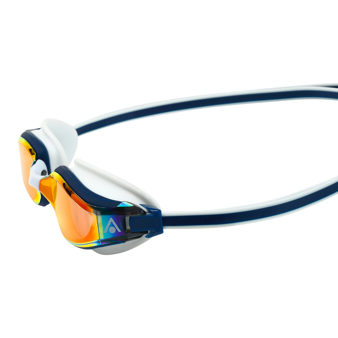 Aquasphere Fastlane – Red Titanium Mirrored Lens – Navy-Blue/Red Swim ...