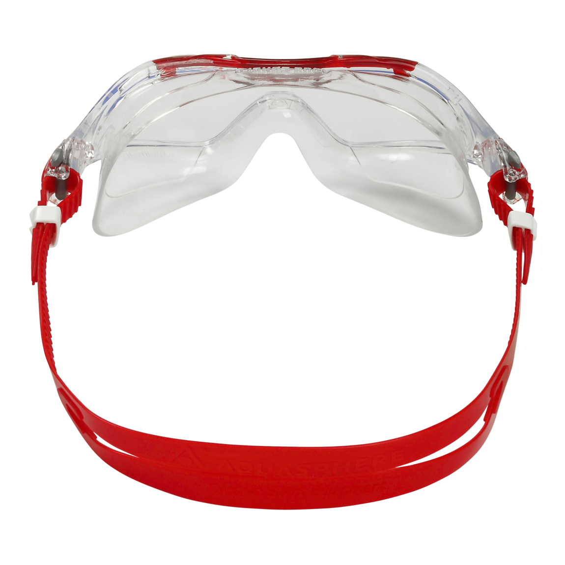 Aquasphere Vista XP - Clear Lens - Transparent/Red Swim Mask | Manex