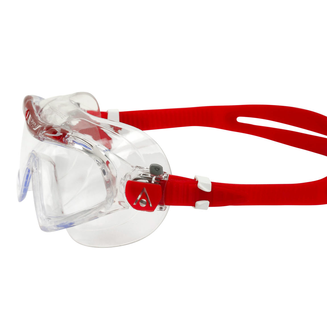 Aquasphere Vista XP - Clear Lens - Transparent/Red Swim Mask | Manex