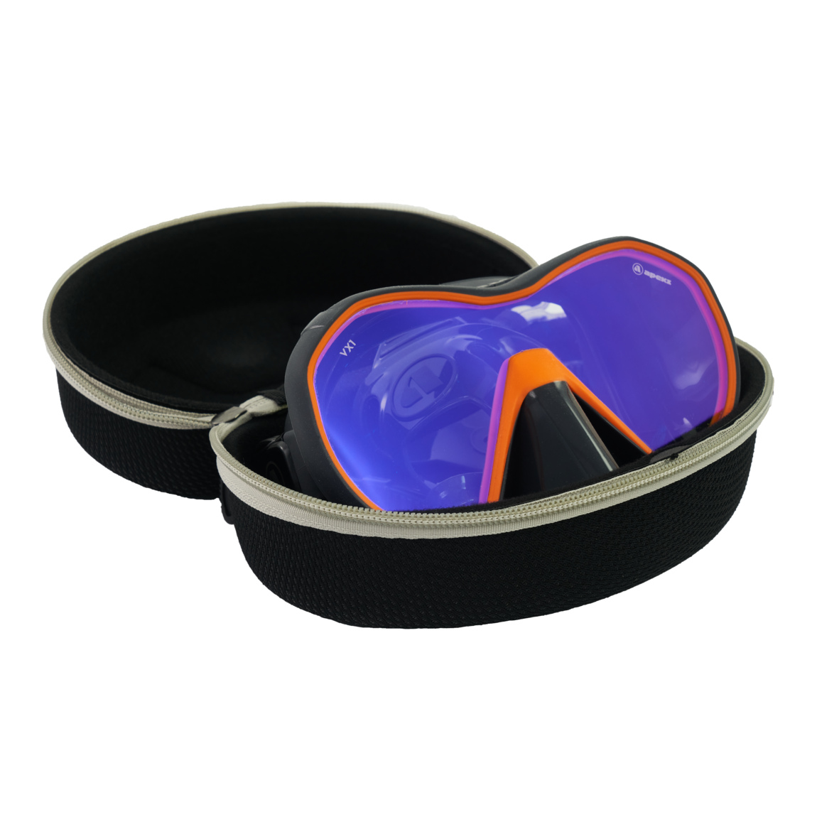 Apeks VX1 - UV Lens - Grey/Orange Dive Mask | Manex