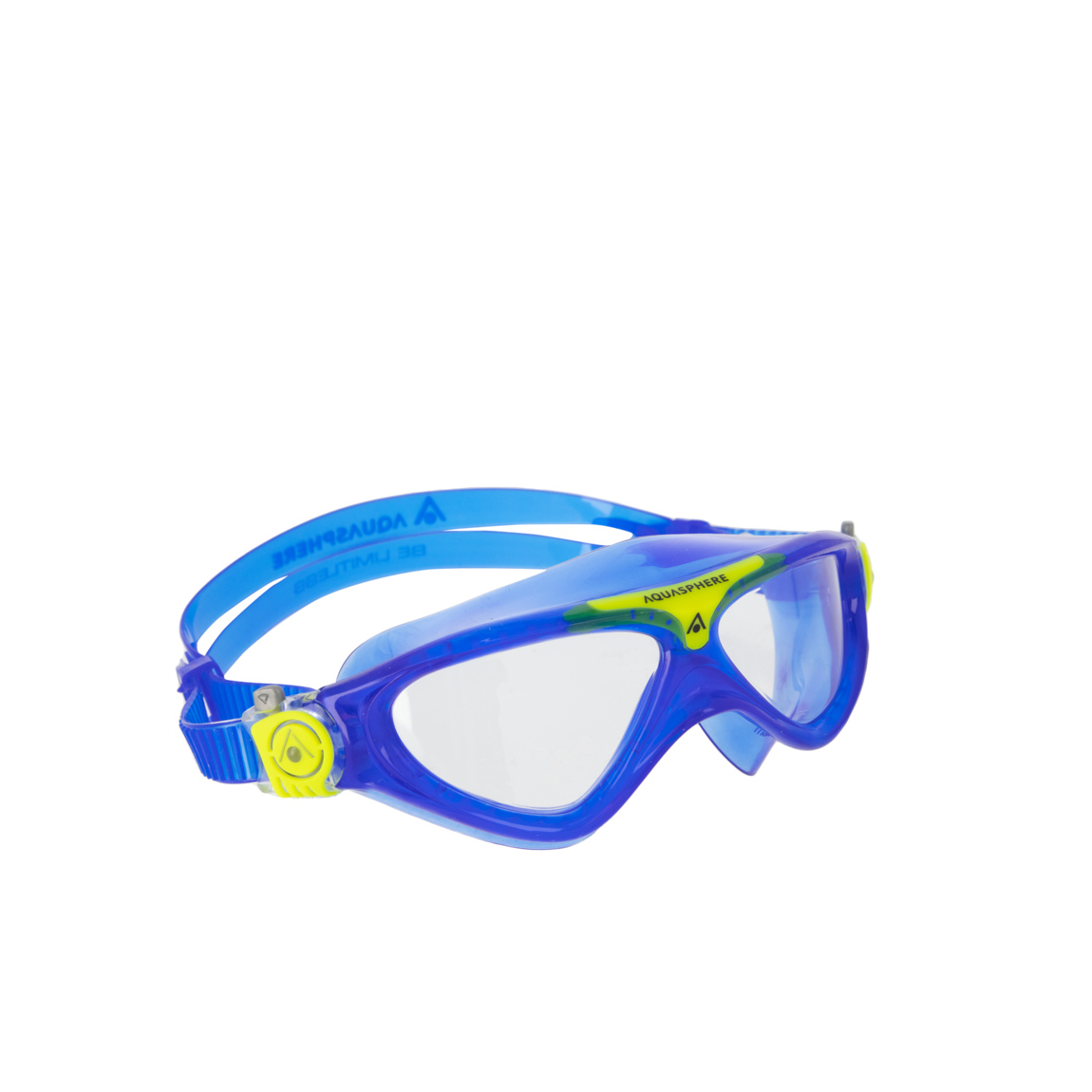 Aquasphere Vista Junior – Clear Lens – Blue/Yellow Swim Mask | Aquasphere