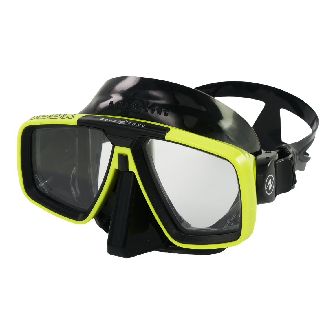 Aqualung Look Scuba Mask - Black/Yellow | Manex