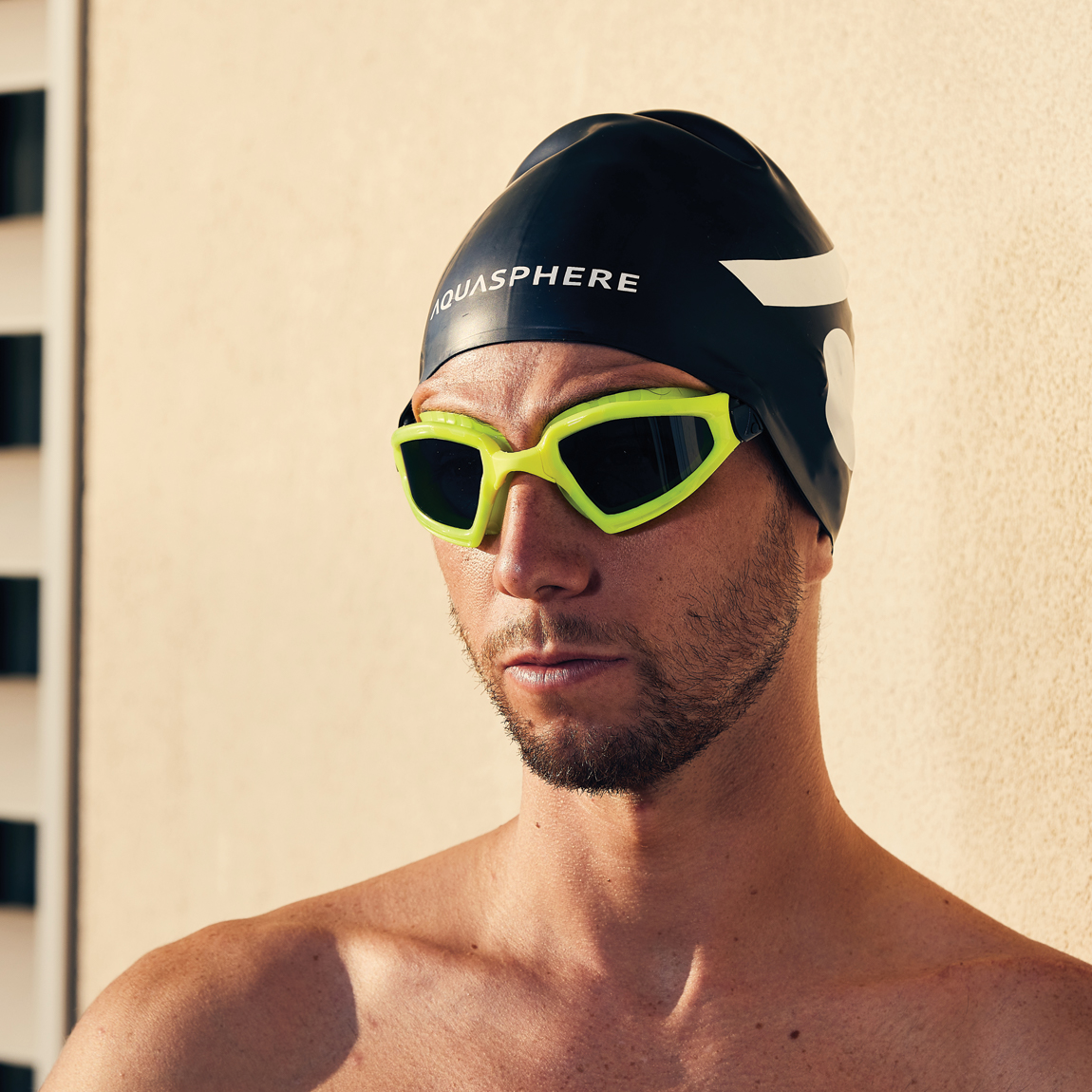 Aquasphere Kayenne Pro - Smoke Lens - Yellow Swim Tri Goggles | Manex