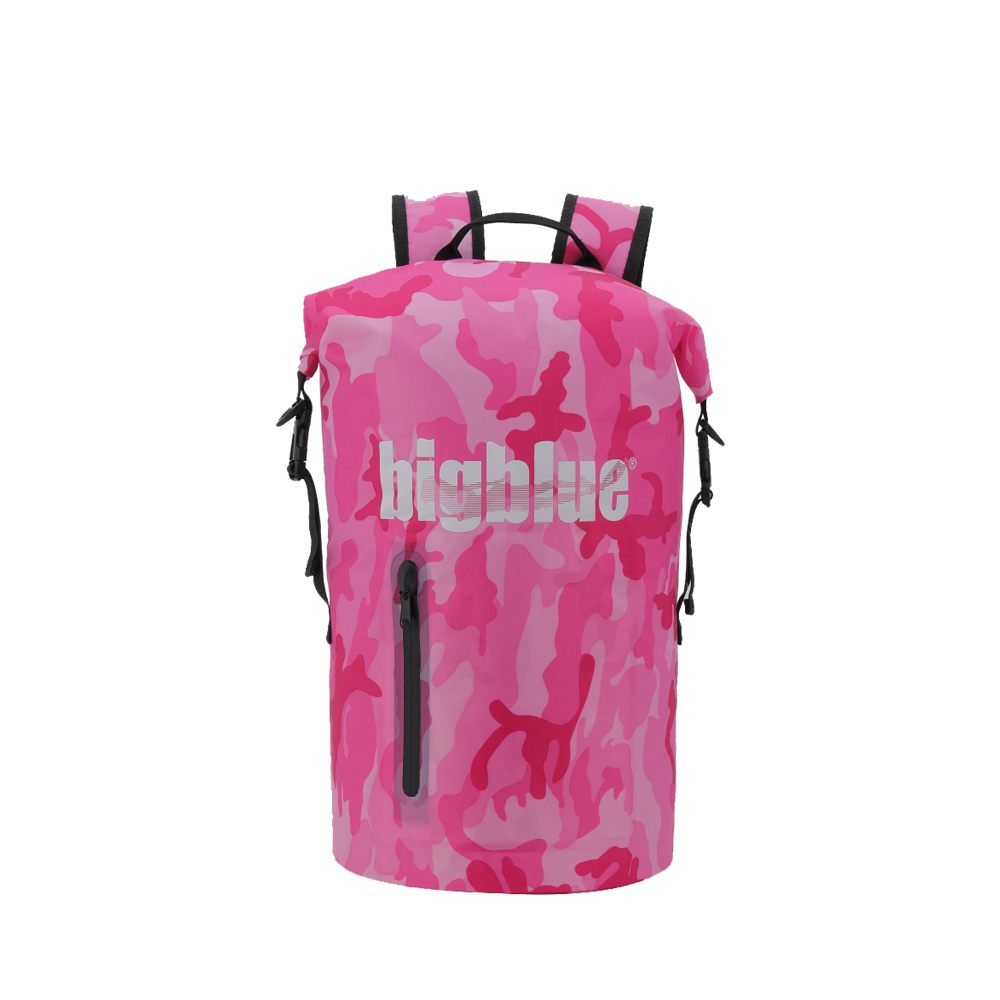 BigBlue Backpack Dry Bag 30L Camo Pink | Manex