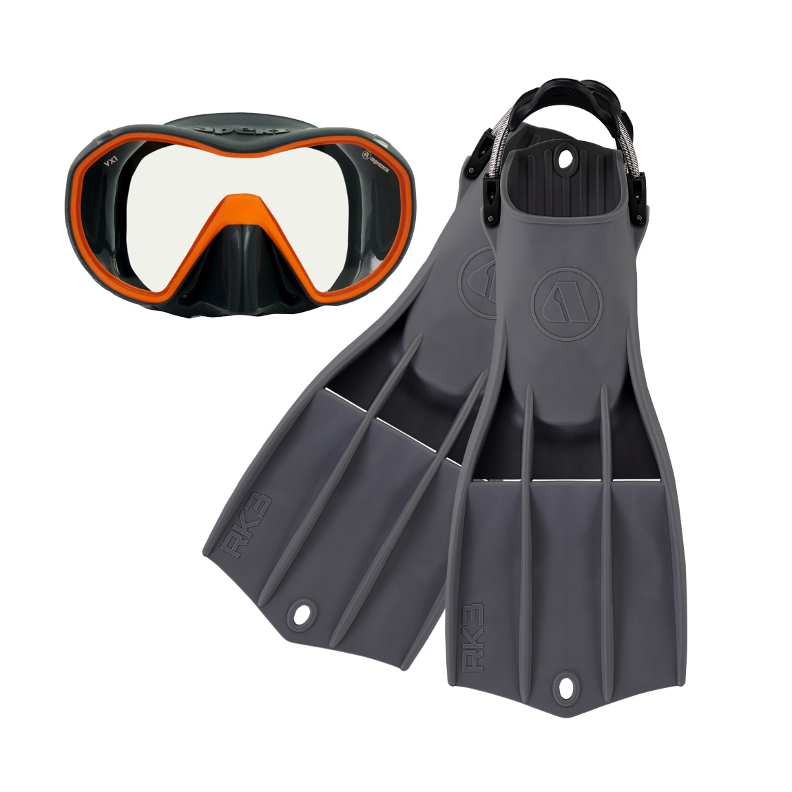 Apeks VX1 RK3 Tech Diving Set - Grey Orange | Manex