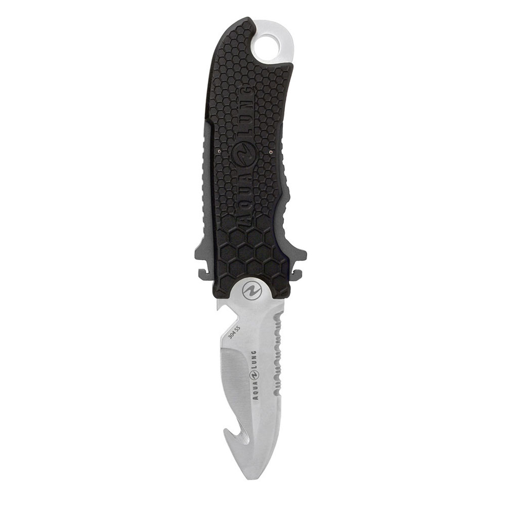 Aqualung Squeeze Lock Dive Knife Blunt Tip 18cm | Manex